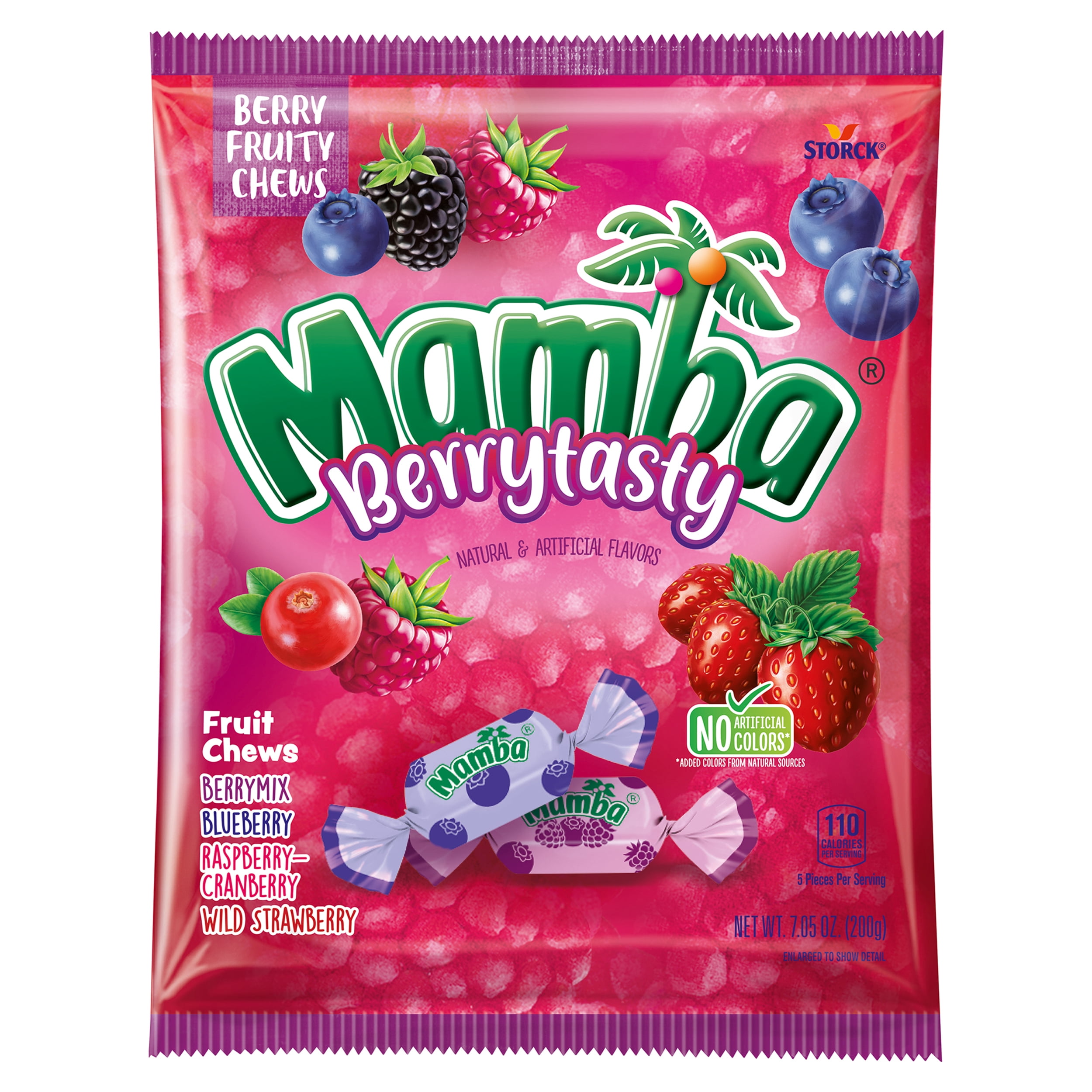 Mamba Berry Tasty Fruit Chews Chewy Candy, 7.05 oz - Walmart.com