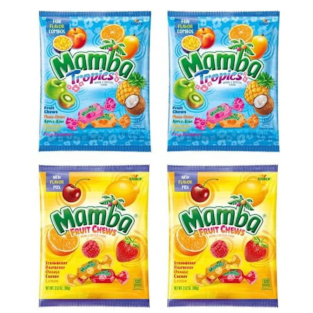 Mamba Fruit Chews And Tropics Assorted Candy, Individually Wrapped ...