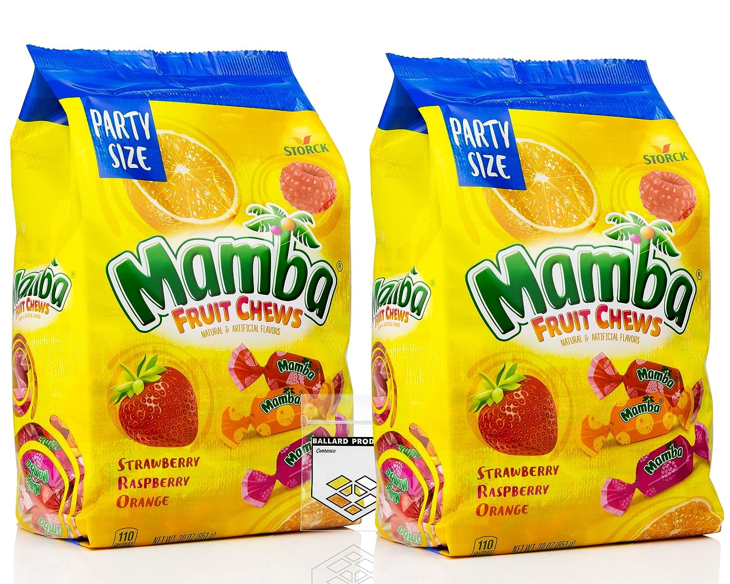 Mamba Fruit Chews Bulk Pack of 2 Big Bags (30oz Each) - Fruit Chews ...