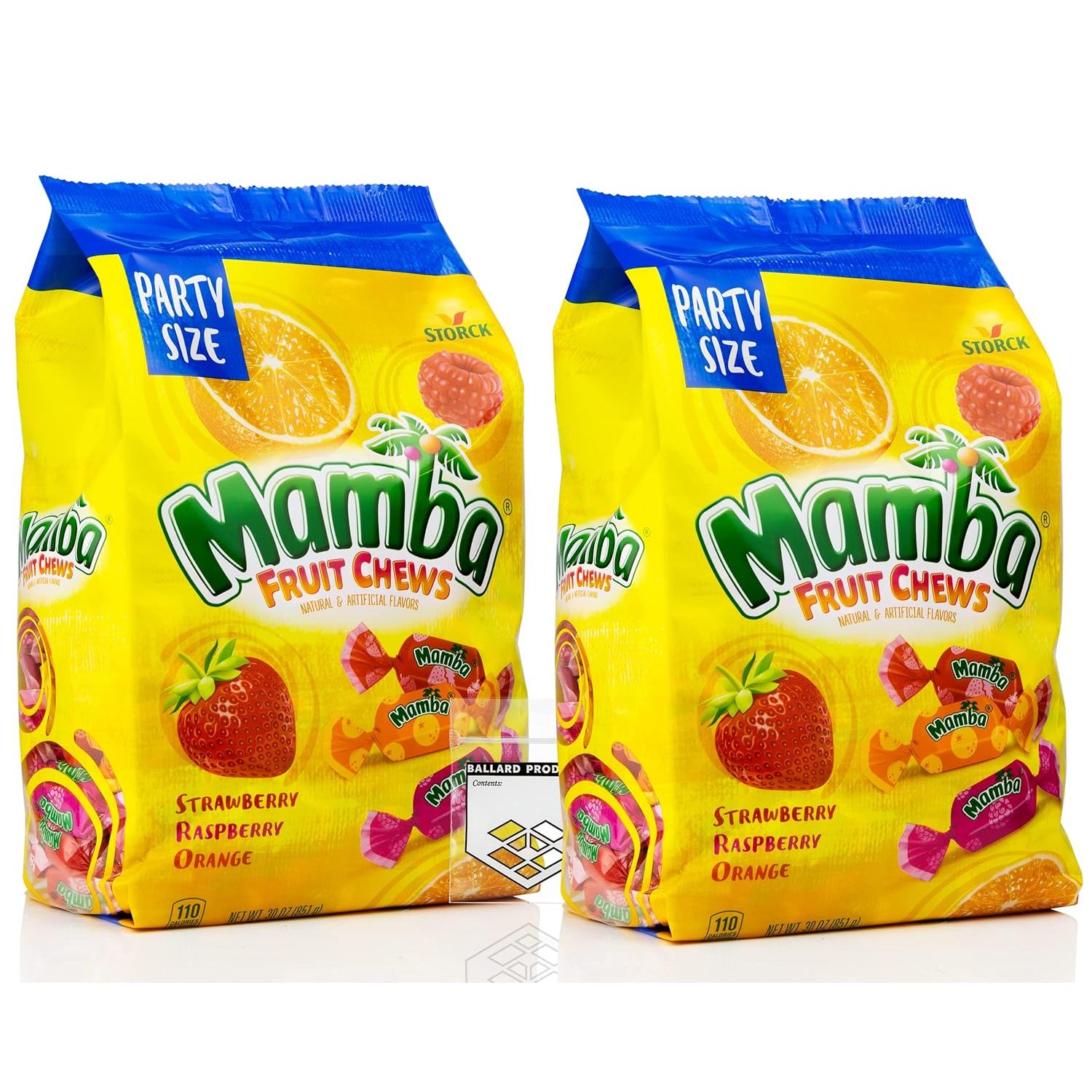 Mamba Fruit Chews Bulk Pack of 2 Big Bags (30oz Each) - Fruit Chews ...
