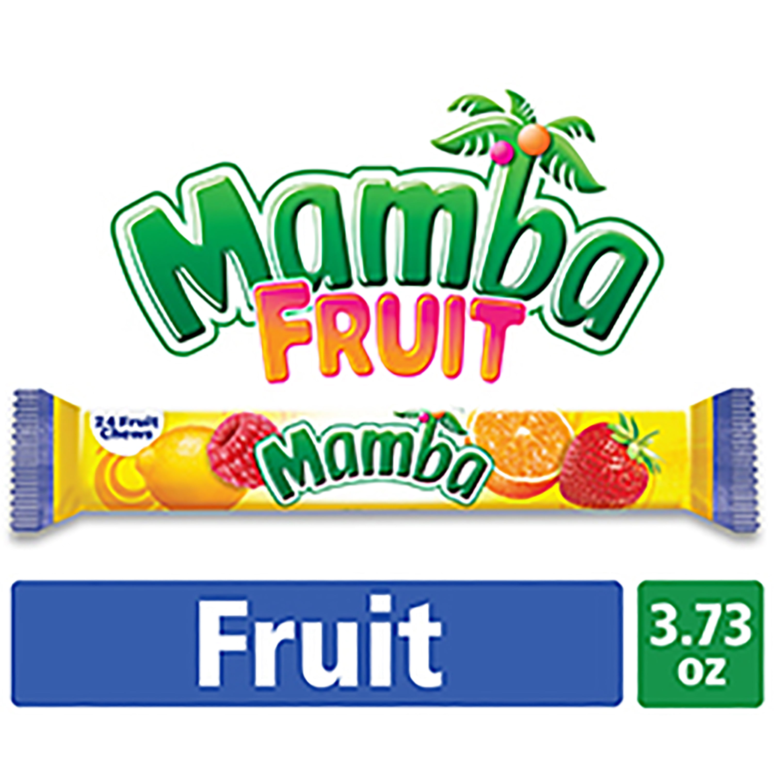 Mamba Fruit Chews Chewy Candy, 3.73 oz (24 Piece Stick Pack) - Walmart.com