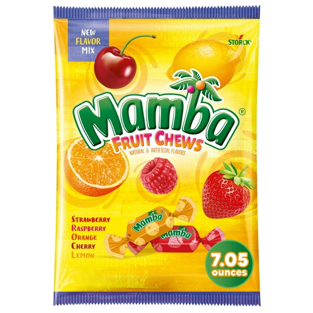 Mamba Fruit Chews Chewy Candy 7.05 oz - Walmart.com