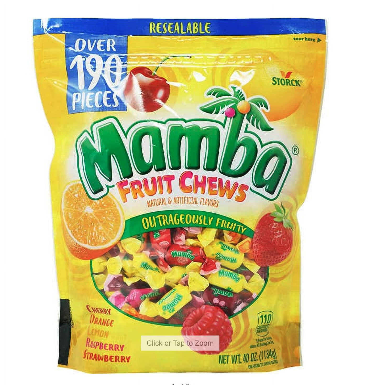 Mamba Fruit Chews, Outrageously Fruity, 40 oz - Walmart.com