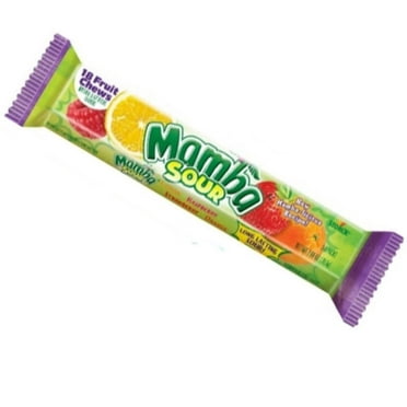 MAMBA Fruit Chews, Variety Pack, Cherry Chewy Candy, Tropical Fruit ...