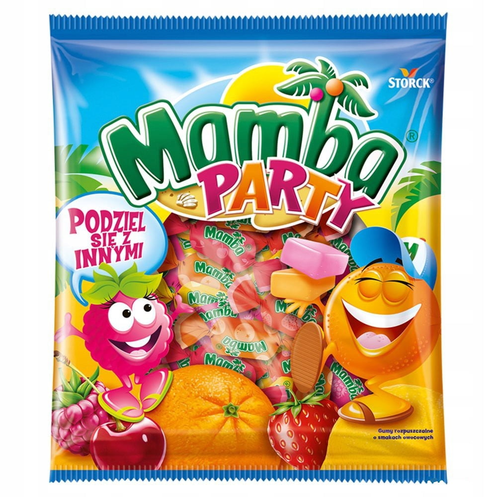 Mamba Tasty Chewy Candy - Party Fruit Chews, Strawberry, Raspberry ...