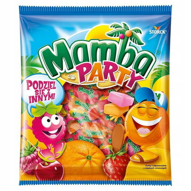 Mamba Tasty Chewy Candy - Party Fruit Chews, Strawberry, Raspberry ...