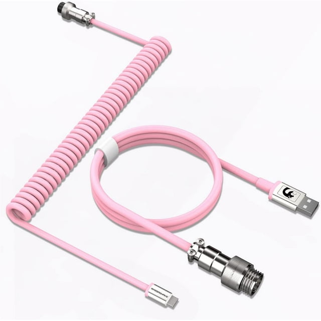 Mamba Snake Custom Coiled Keyboard Cable,Double-Sleeved Cable for ...
