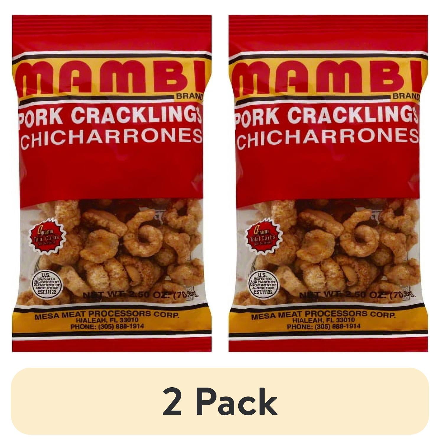 (2 pack) Mambi Chicharrones Pork Cracklings, 2.5 Oz. - Walmart.com