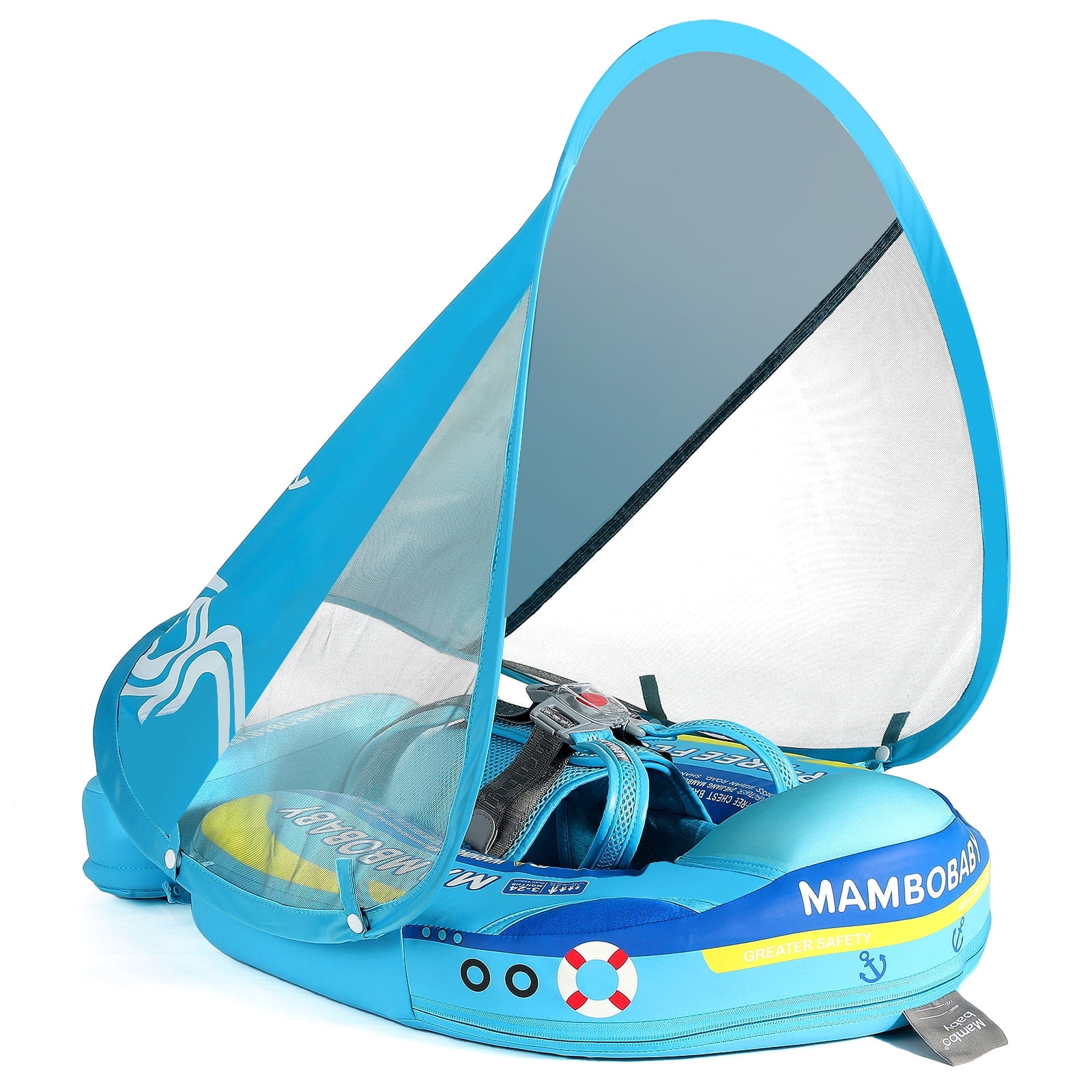 Mambobaby Float with Canopy and Tail New Upgraded Non-inflatable Baby ...