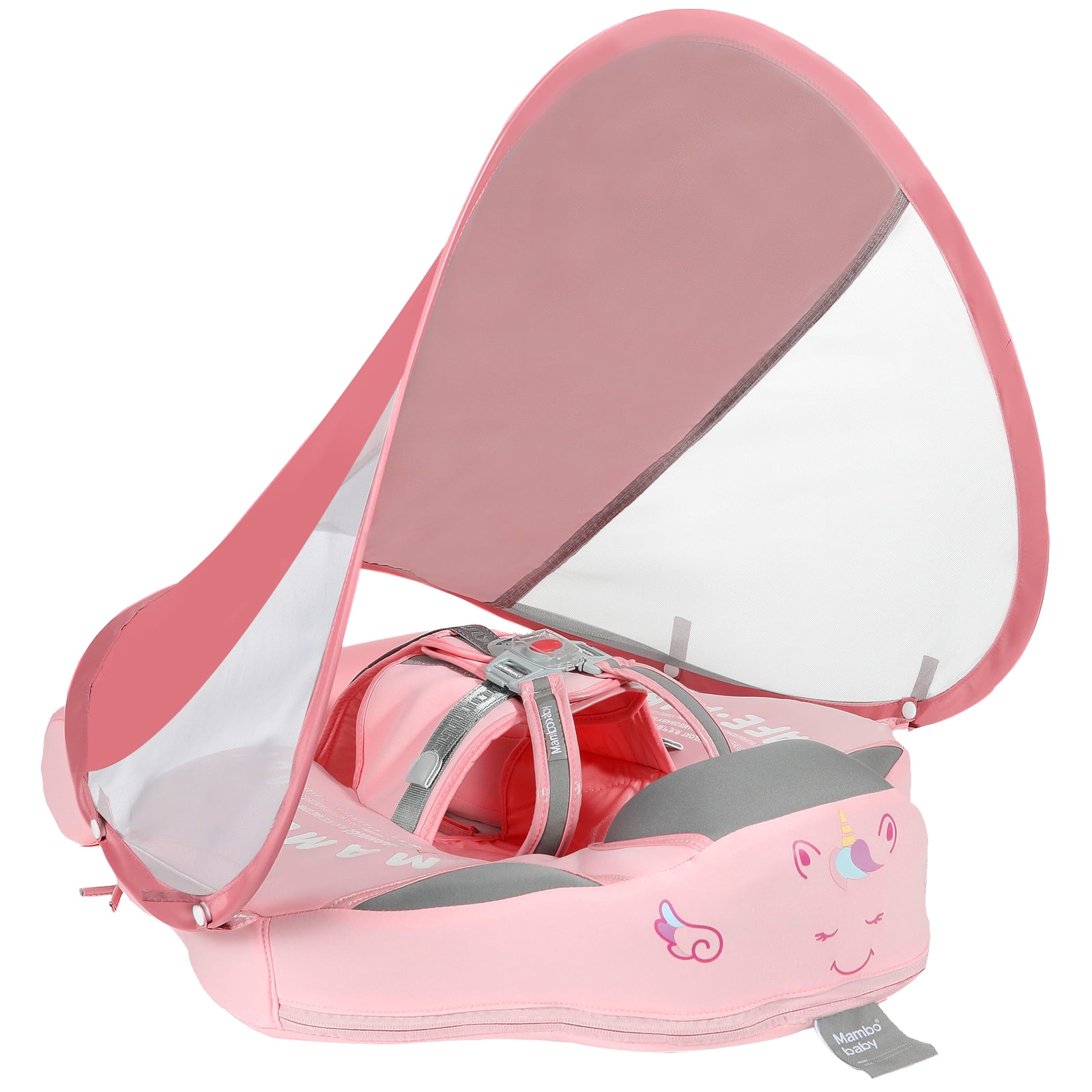 Mambobaby Float with Canopy and Tail New Upgraded Non-inflatable Baby ...