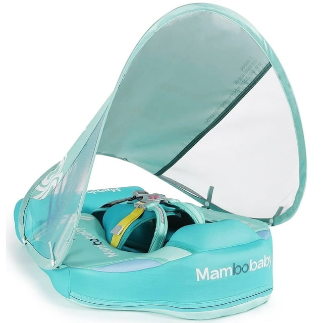 Mambobaby Float with Canopy UPF 50+ Sun Protection Pearl Foam Non ...