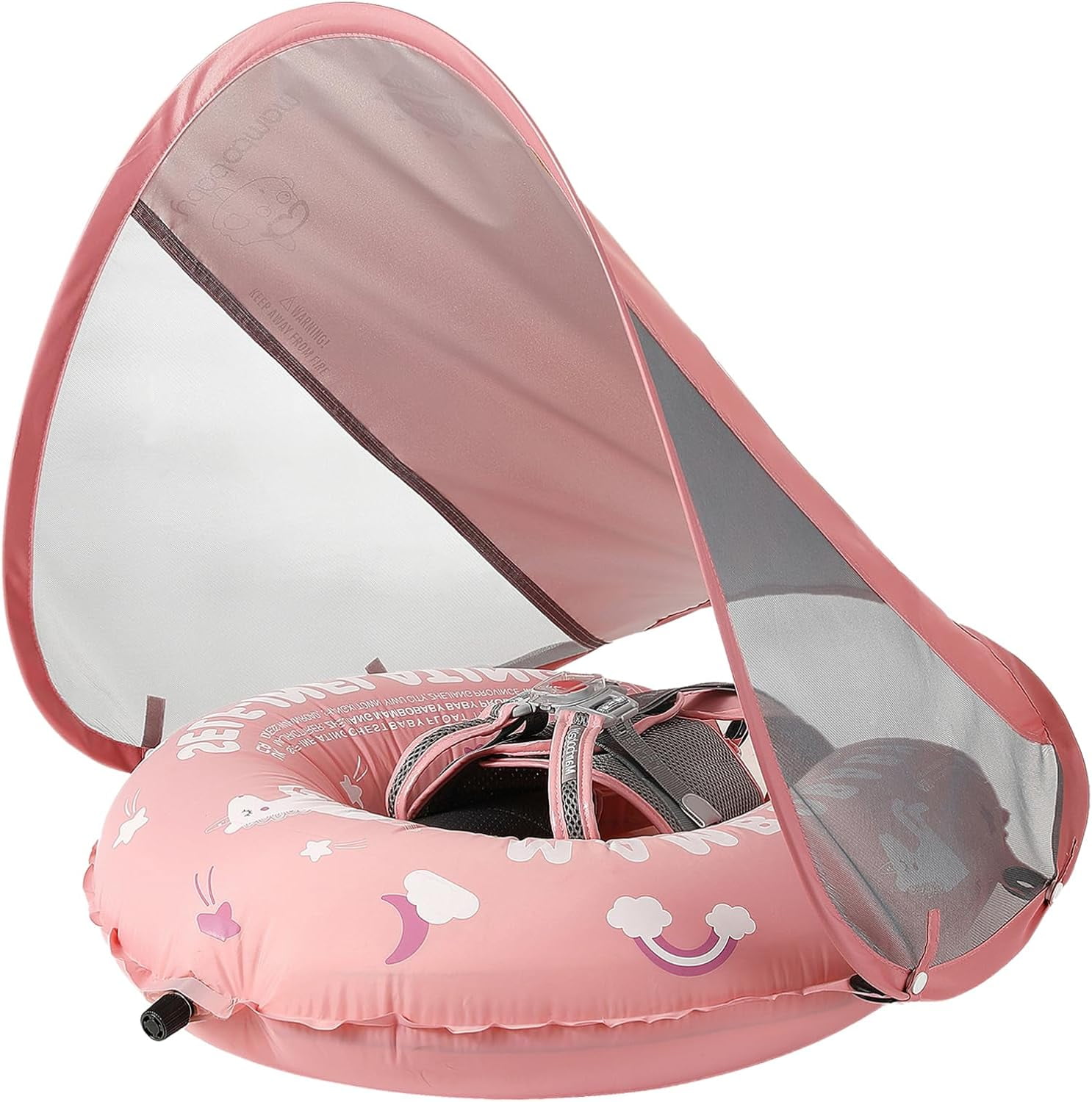 Mambobaby Float Self-Inflating Baby Pool Float with Canopy - AnjeeIOT ...