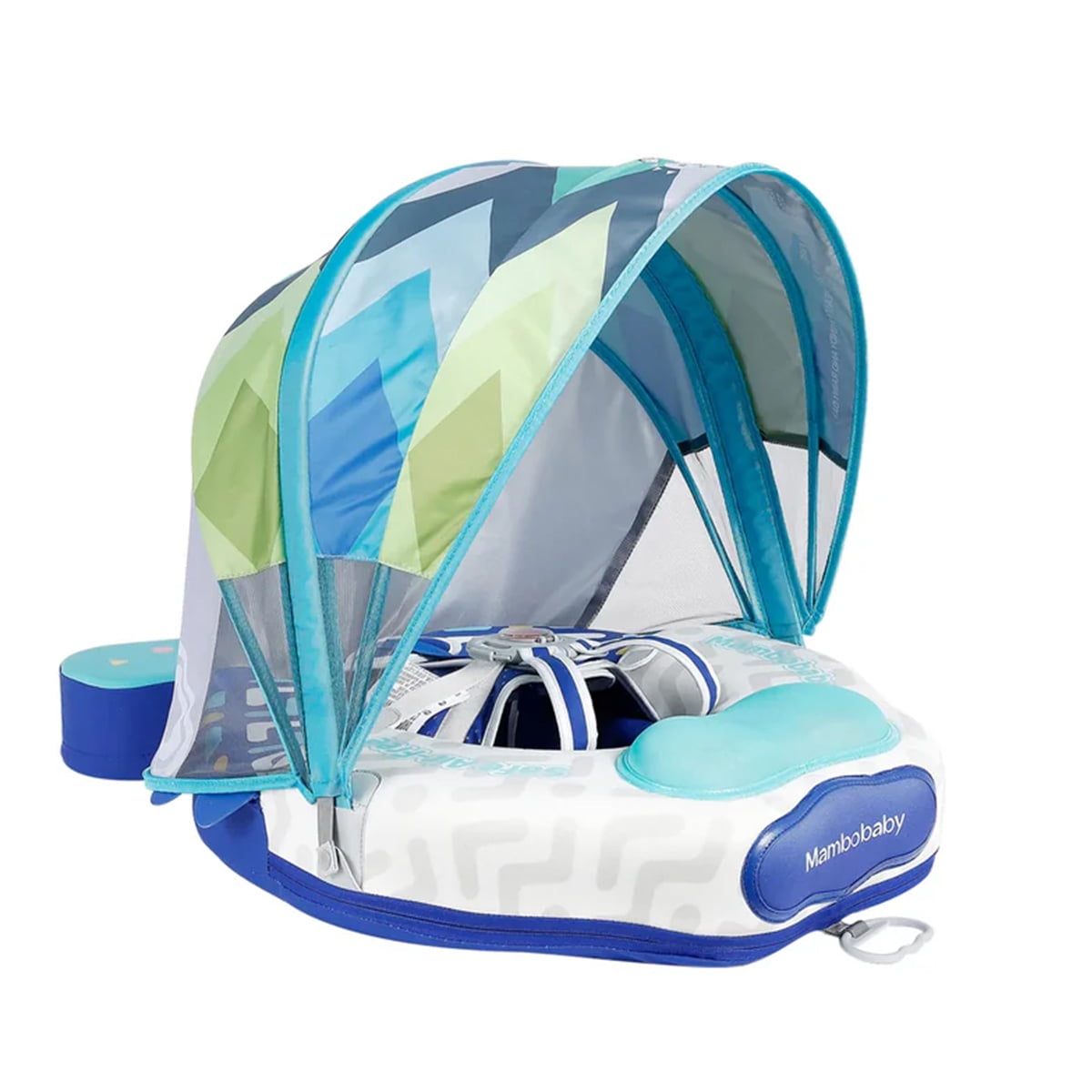 Mambobaby Baby Pool Float with 3D Canopy- Blue - Walmart.com