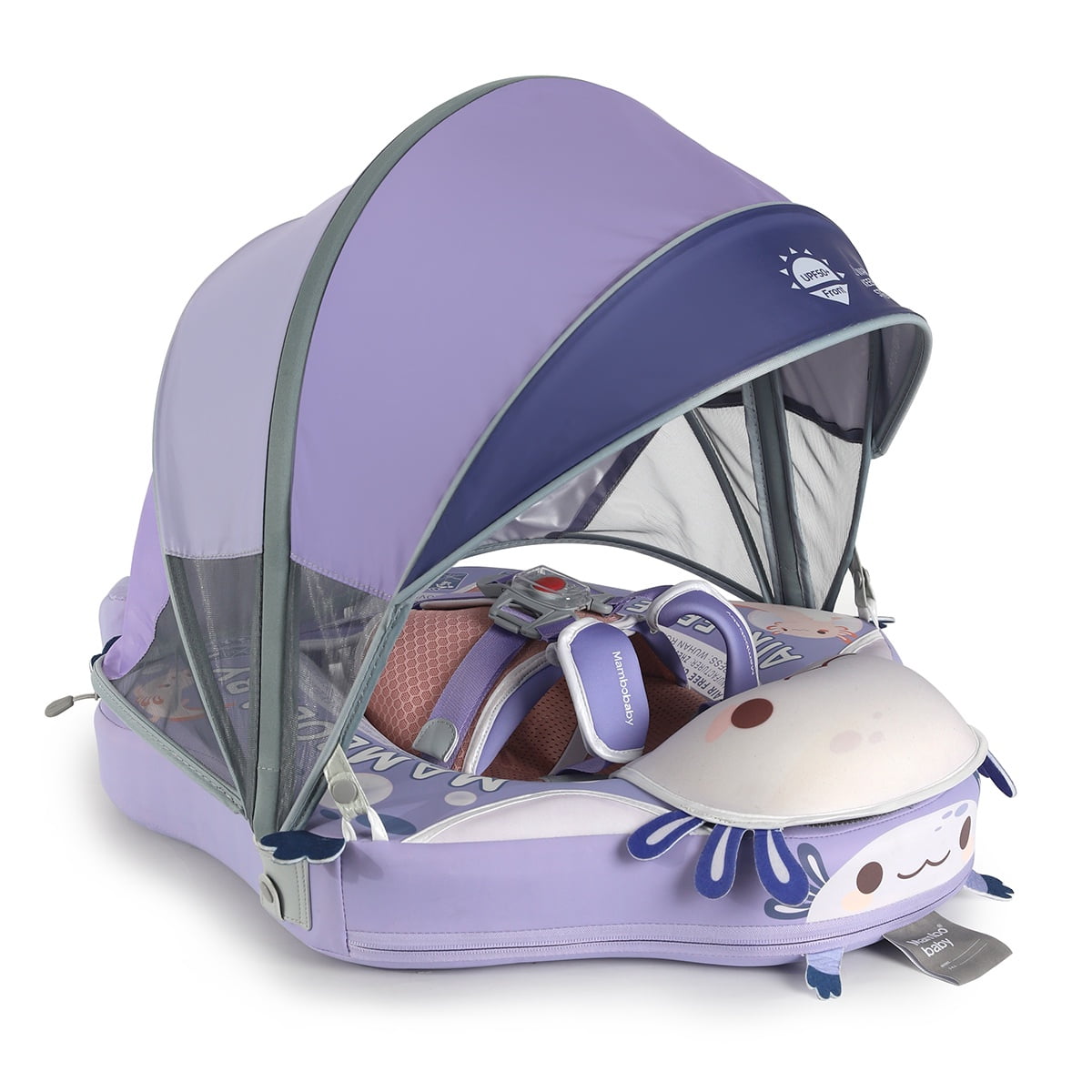 MAMBOBABYFLOAT Sunny Navigator Baby Pool Float with Canopy 2025 - Safe ...