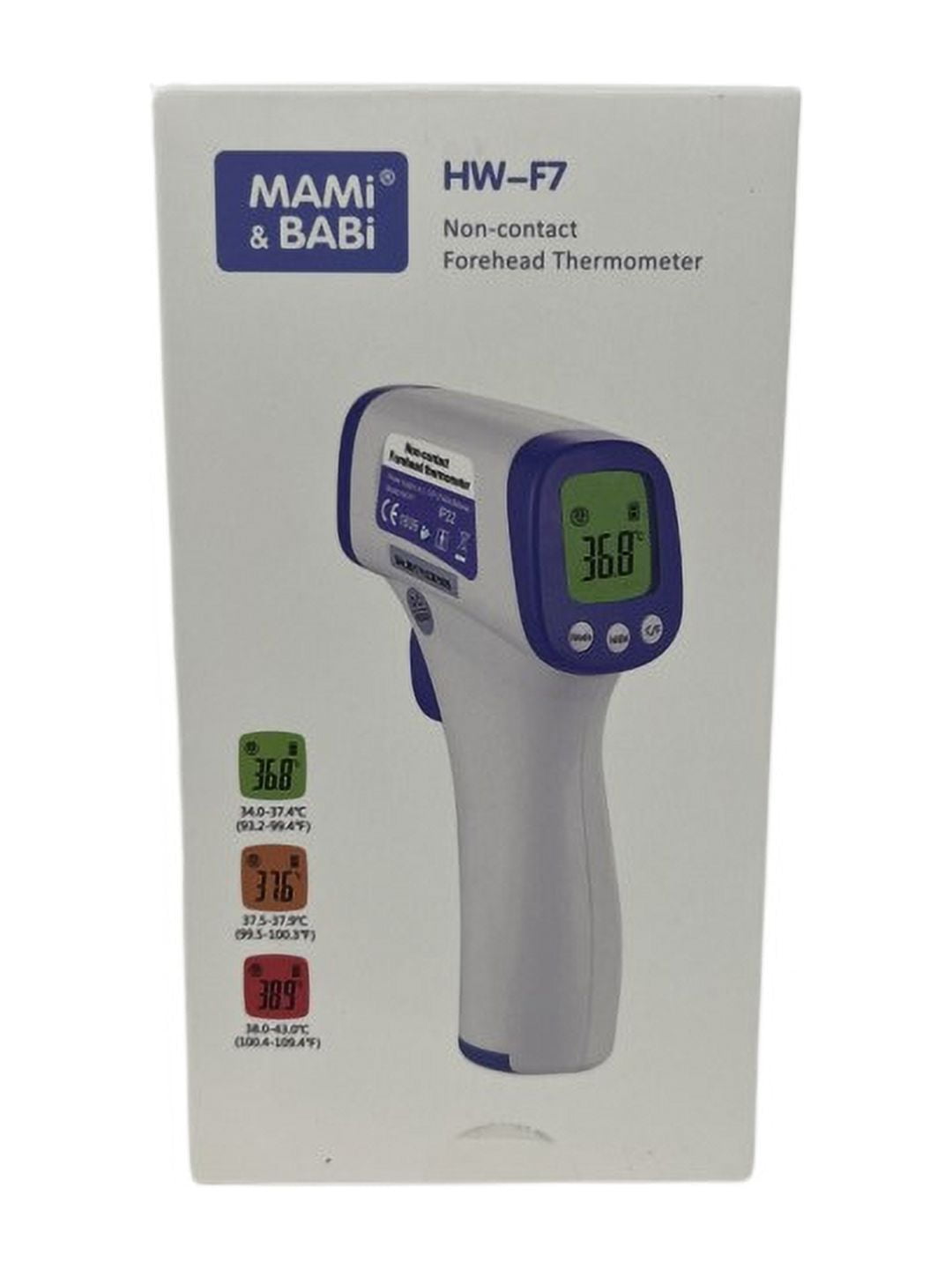 Mami & Babi Non-contact Forehead Thermometer Hw-f7 - Walmart.com