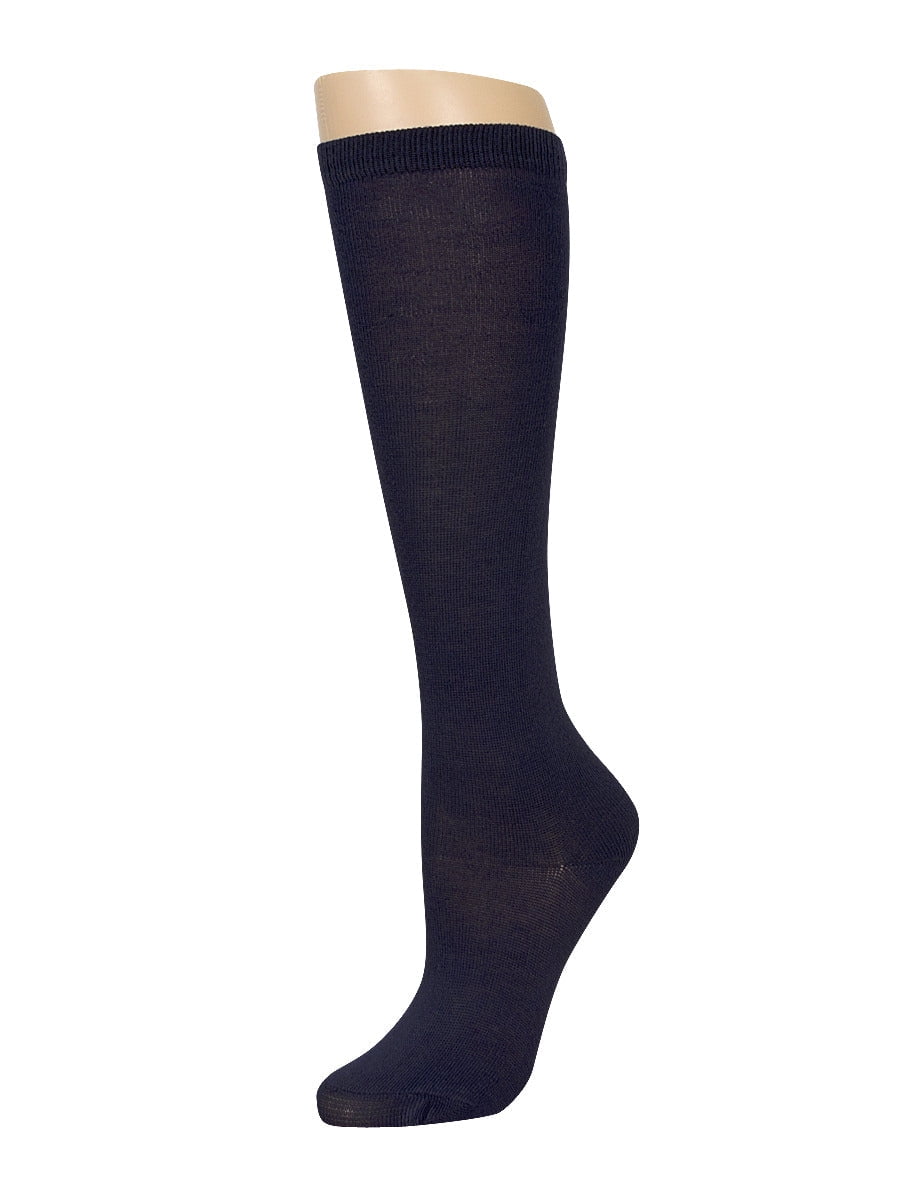 Mamia Girl's Knee High School Uniform Socks (6 Pairs) - Navy, 4-6 ...