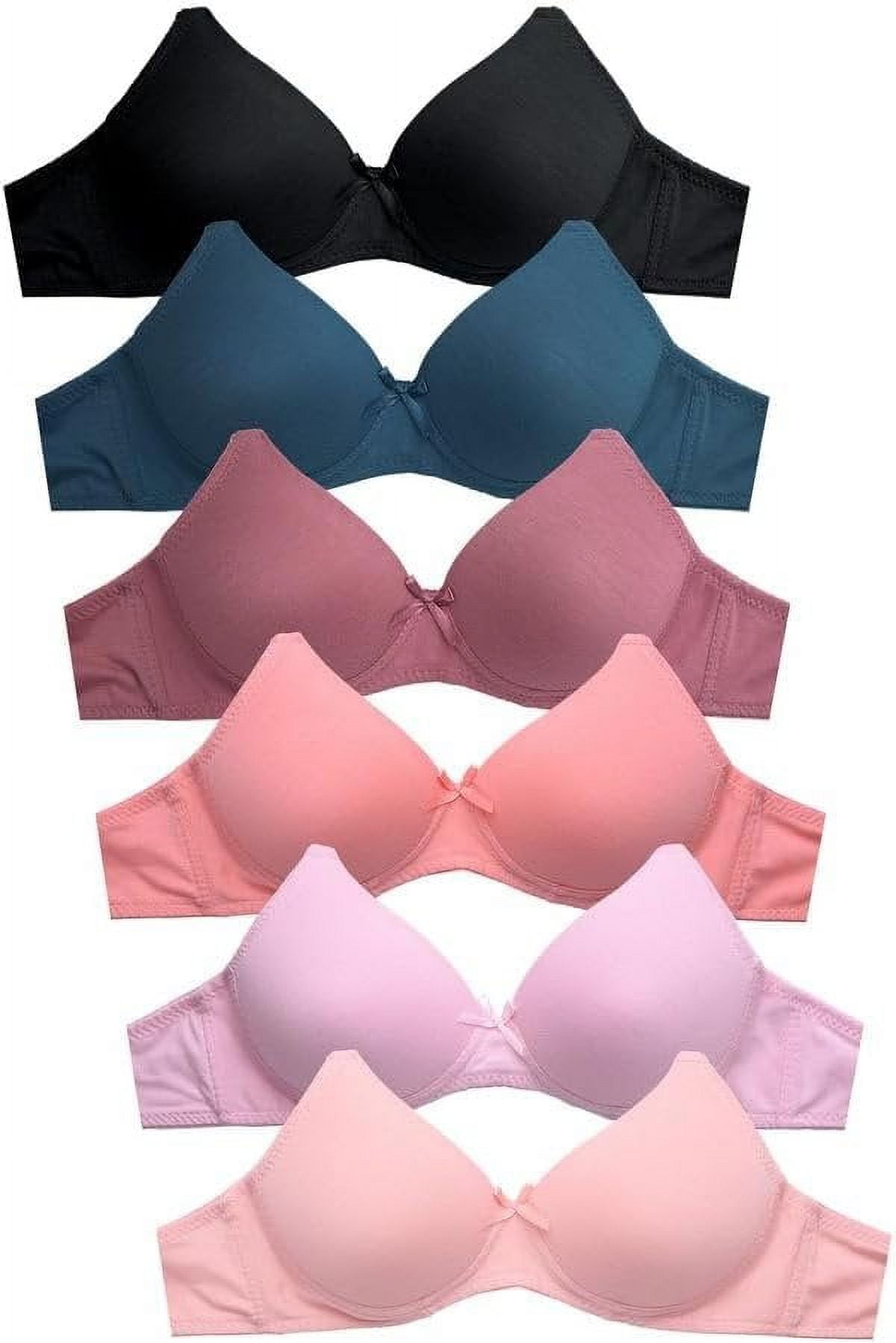 Mamia Women's Basic Lace/Plain Lace Bras Pack of 6- Various Styles 580 ...
