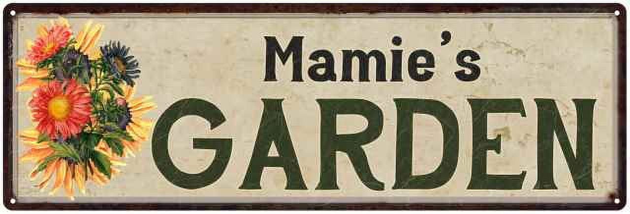 Mamie's Garden Sign Flower Chic Decor 6x18 Sign Gift 106180017359 ...