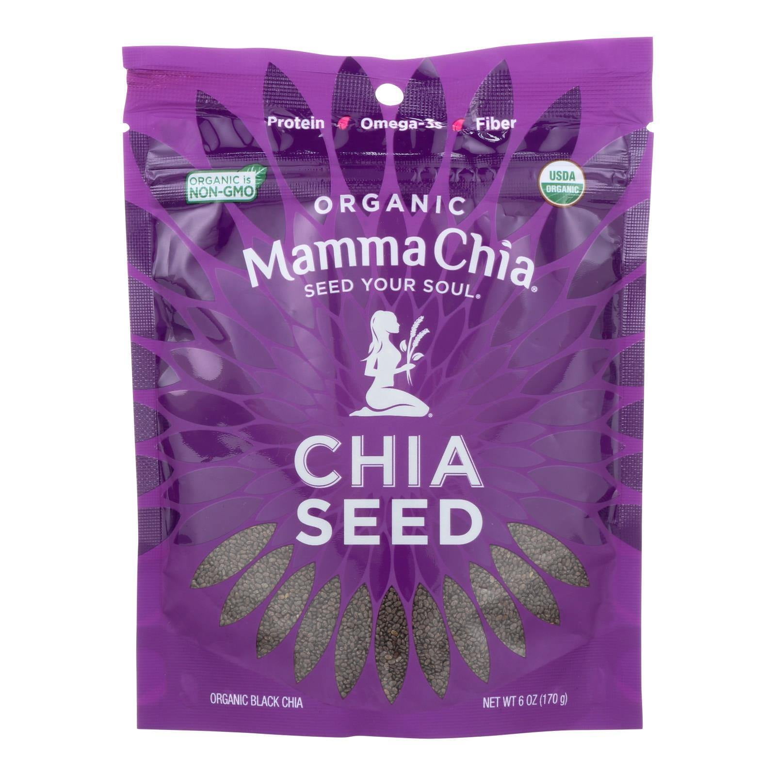 Mamma Chia Organic Black Chia Seeds (8x6 OZ) - Walmart.com
