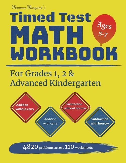 Mamma Margaret's Timed Test Math Workbook For Grades 1, 2 and Advanced ...