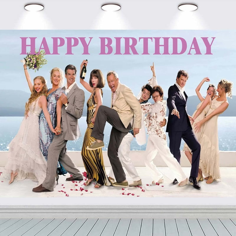 Mamma Mia Backdrop Background Banner Taspestry Wall Decor Birthday ...