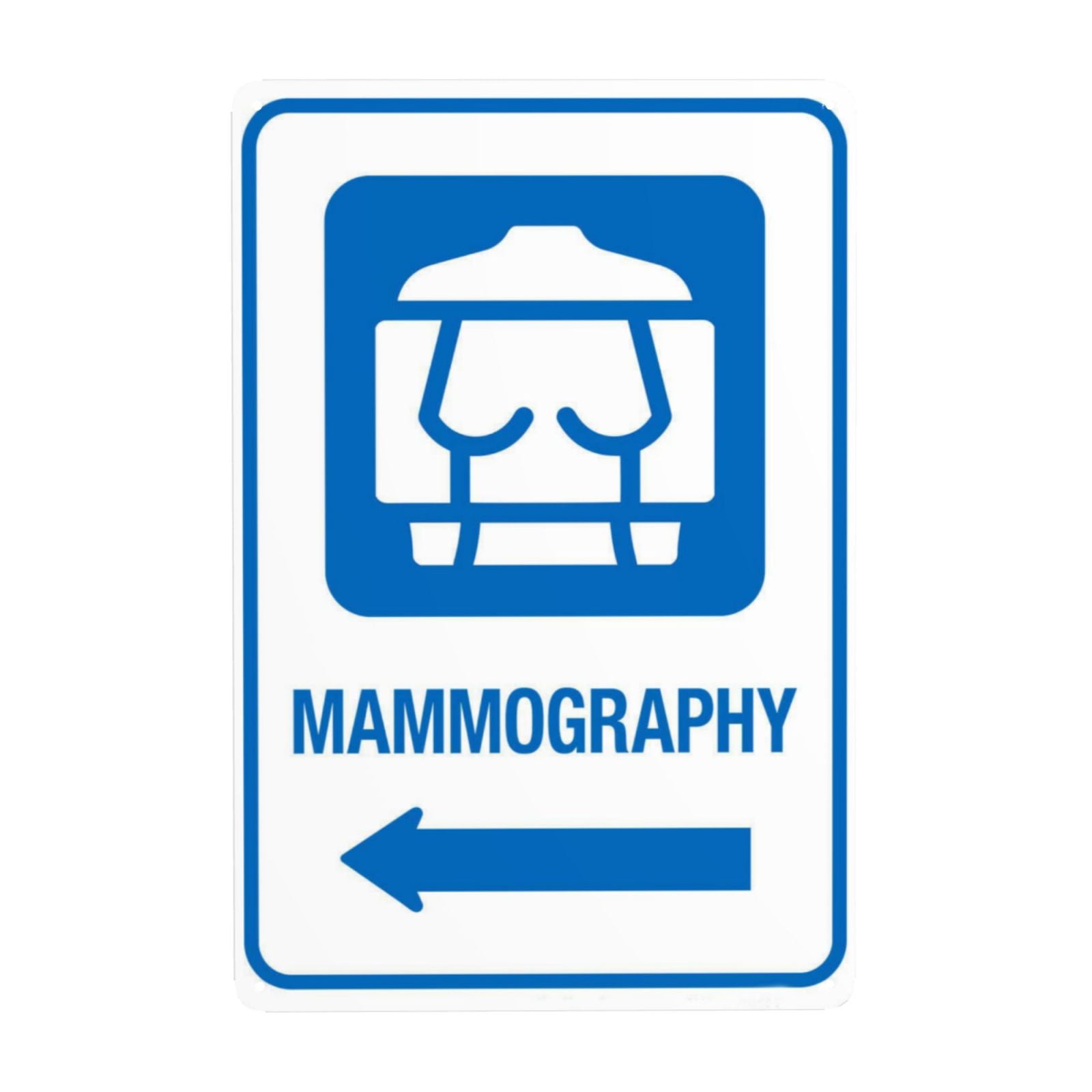 Mammography With Left Arrow Hospital Sign Aluminum Retro Metal Tin Sign ...