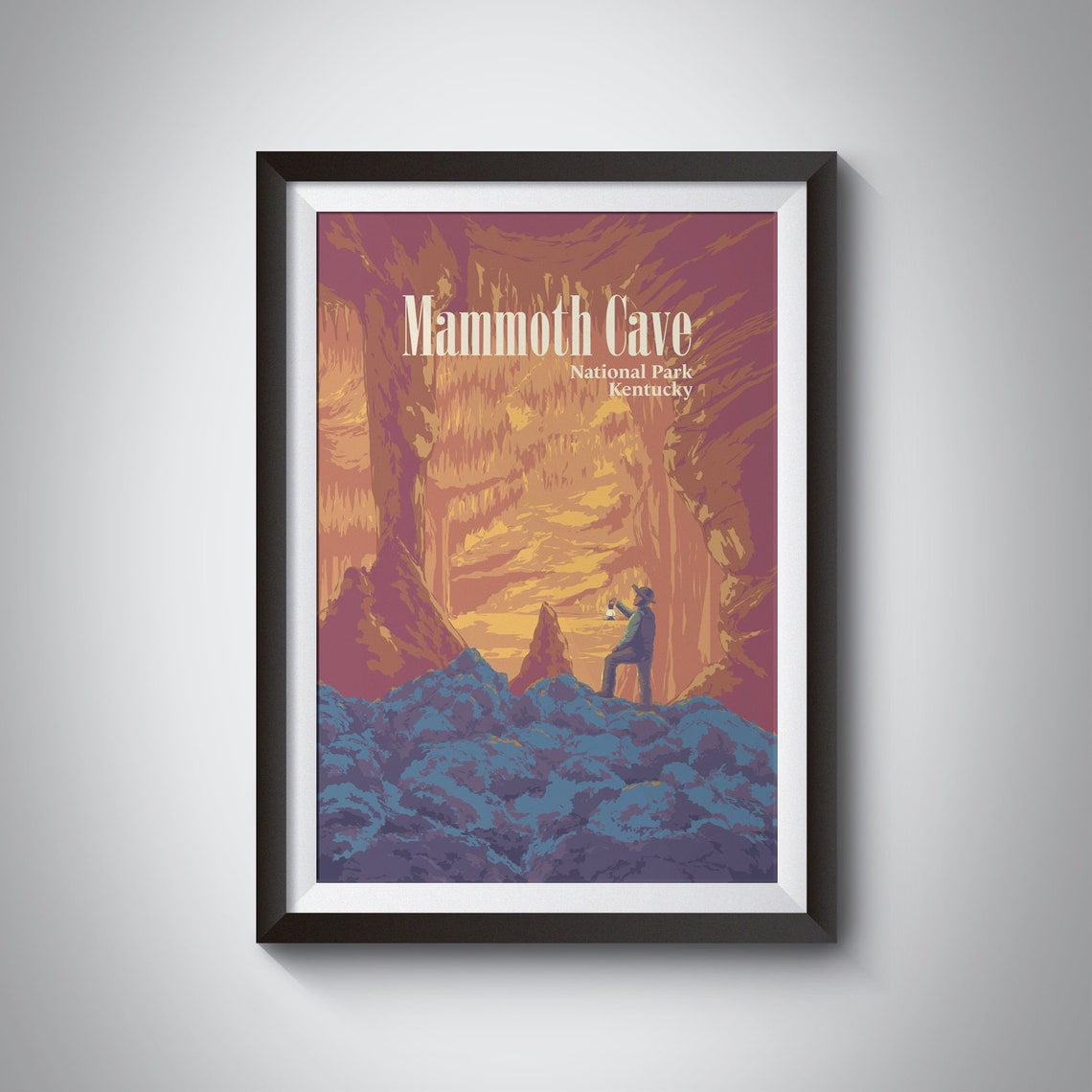 Mammoth Cave National Park Poster, Kentucky Usa, Unesco, Caves, Rotunda ...