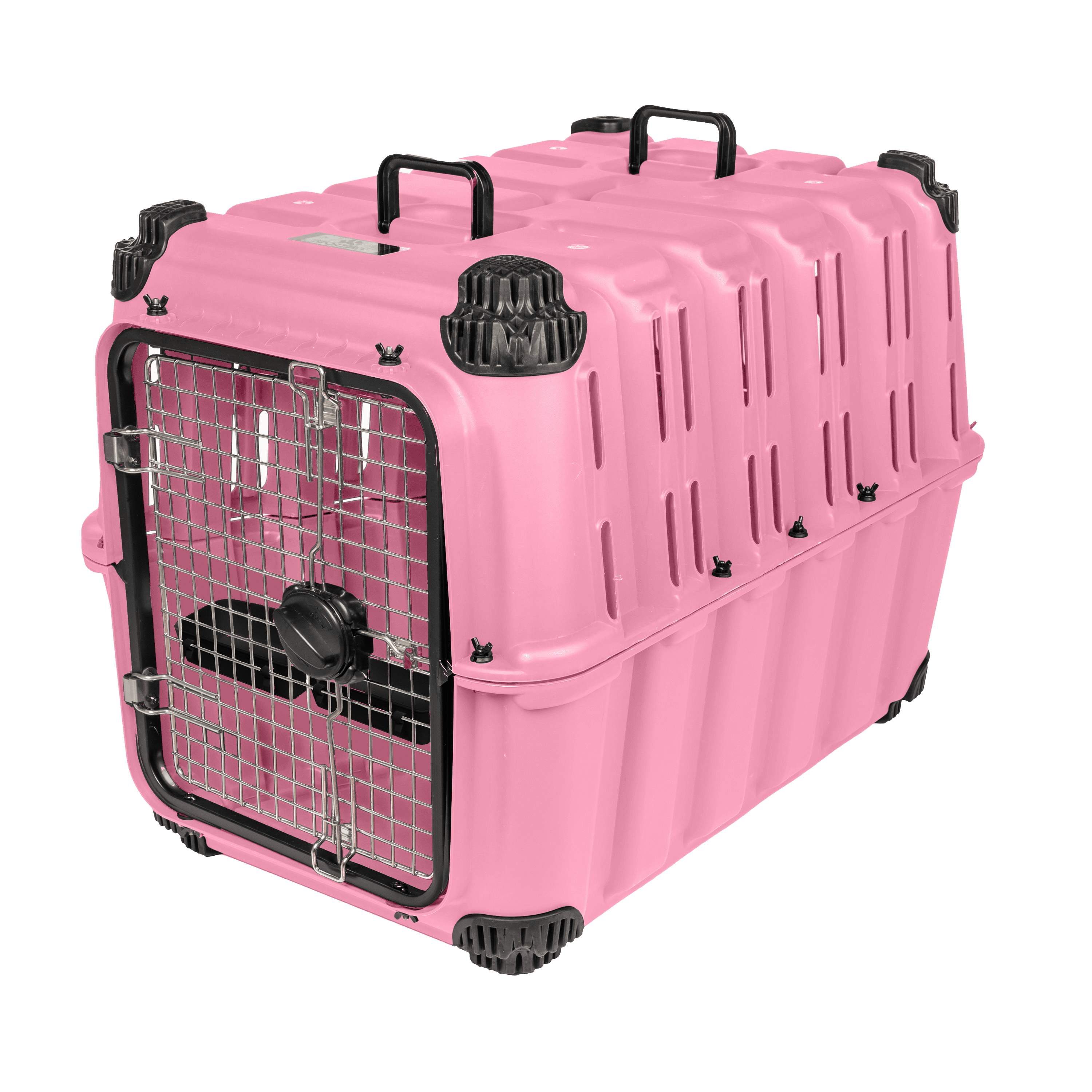 Mammoth Guardian Strong and Durable 36 inch Plastic Dog Kennel, Pink ...