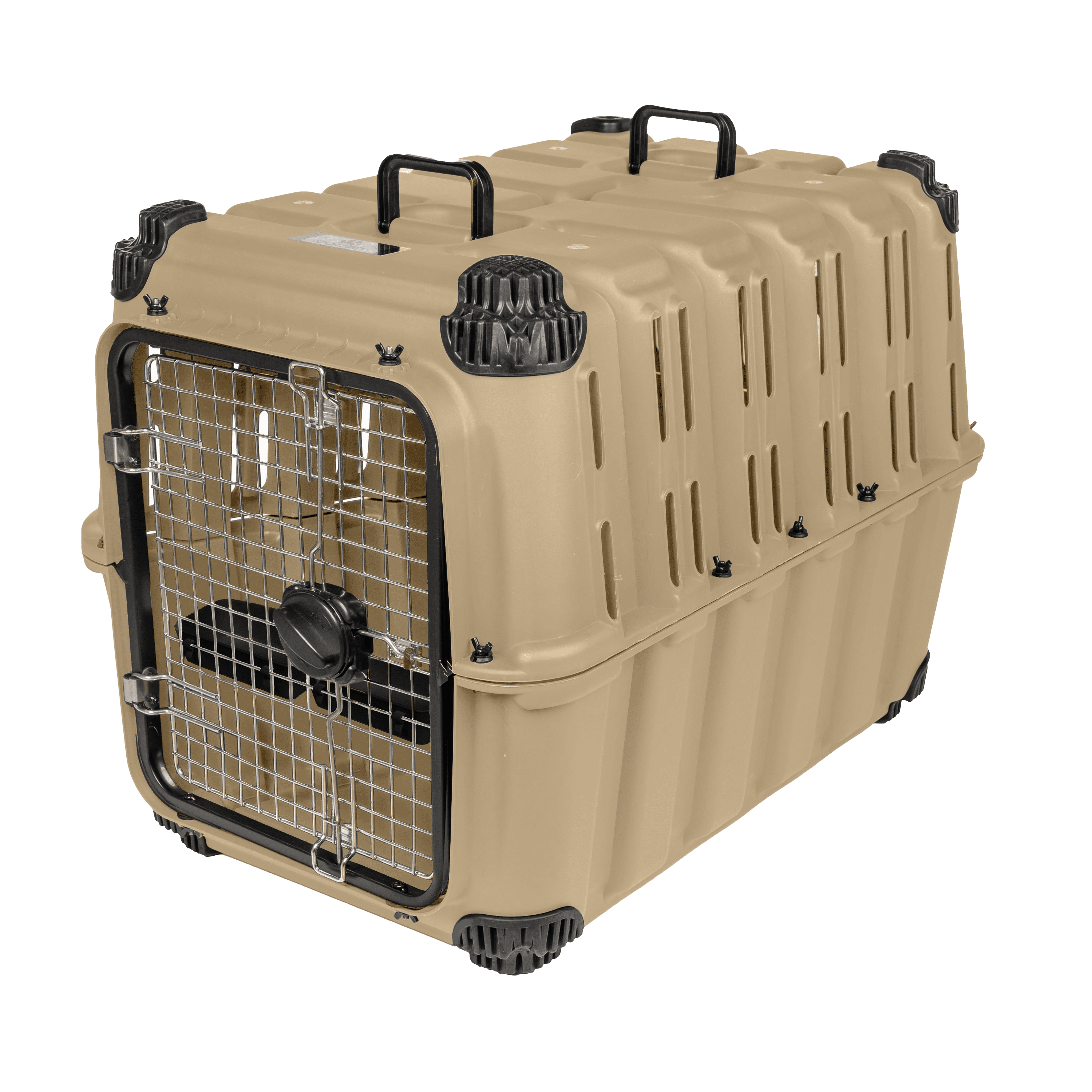 Mammoth Guardian Strong and Durable 36 inch Plastic Dog Kennel, Tan ...