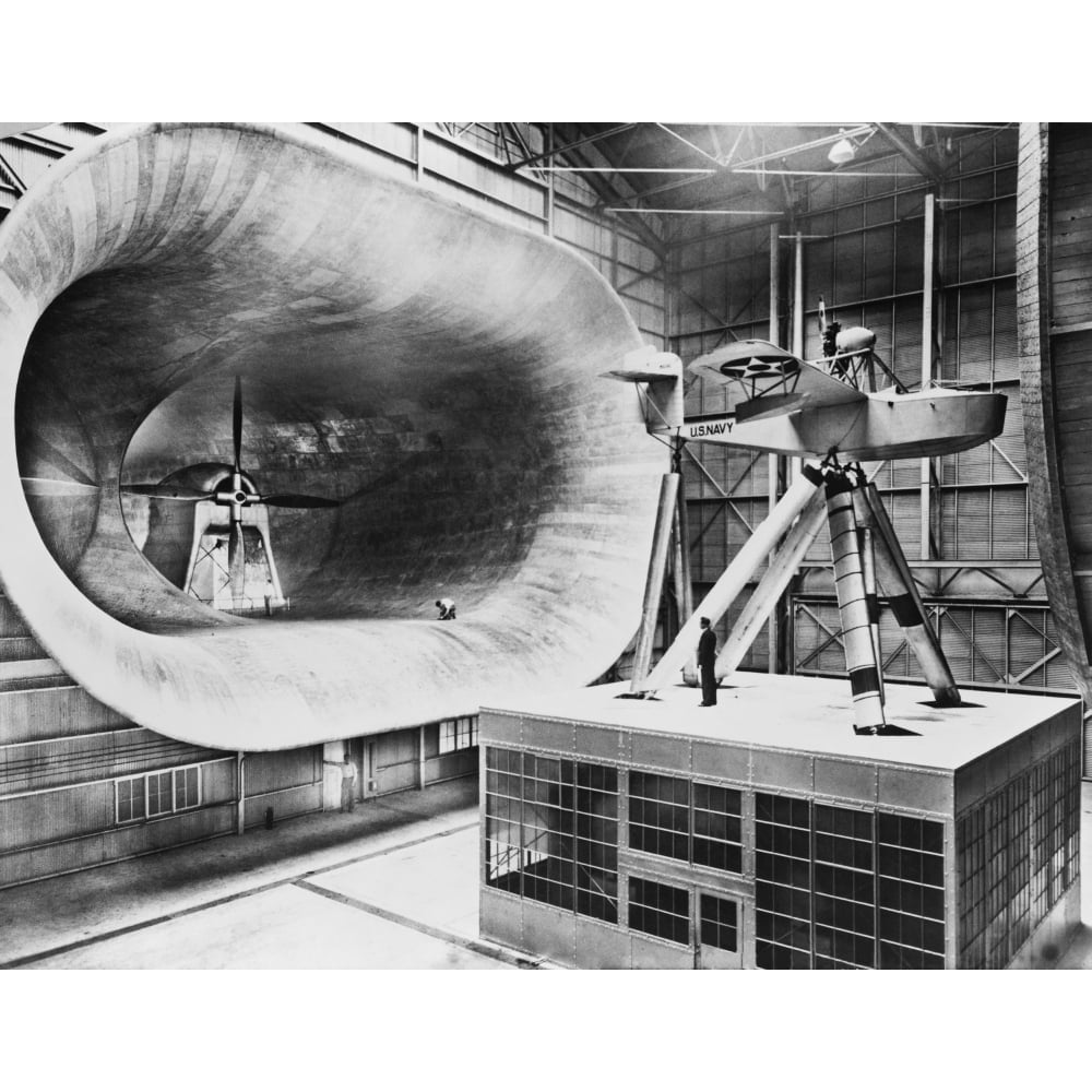 Mammoth Seven Story High Wind Tunnel History (36 x 24) - Walmart.com