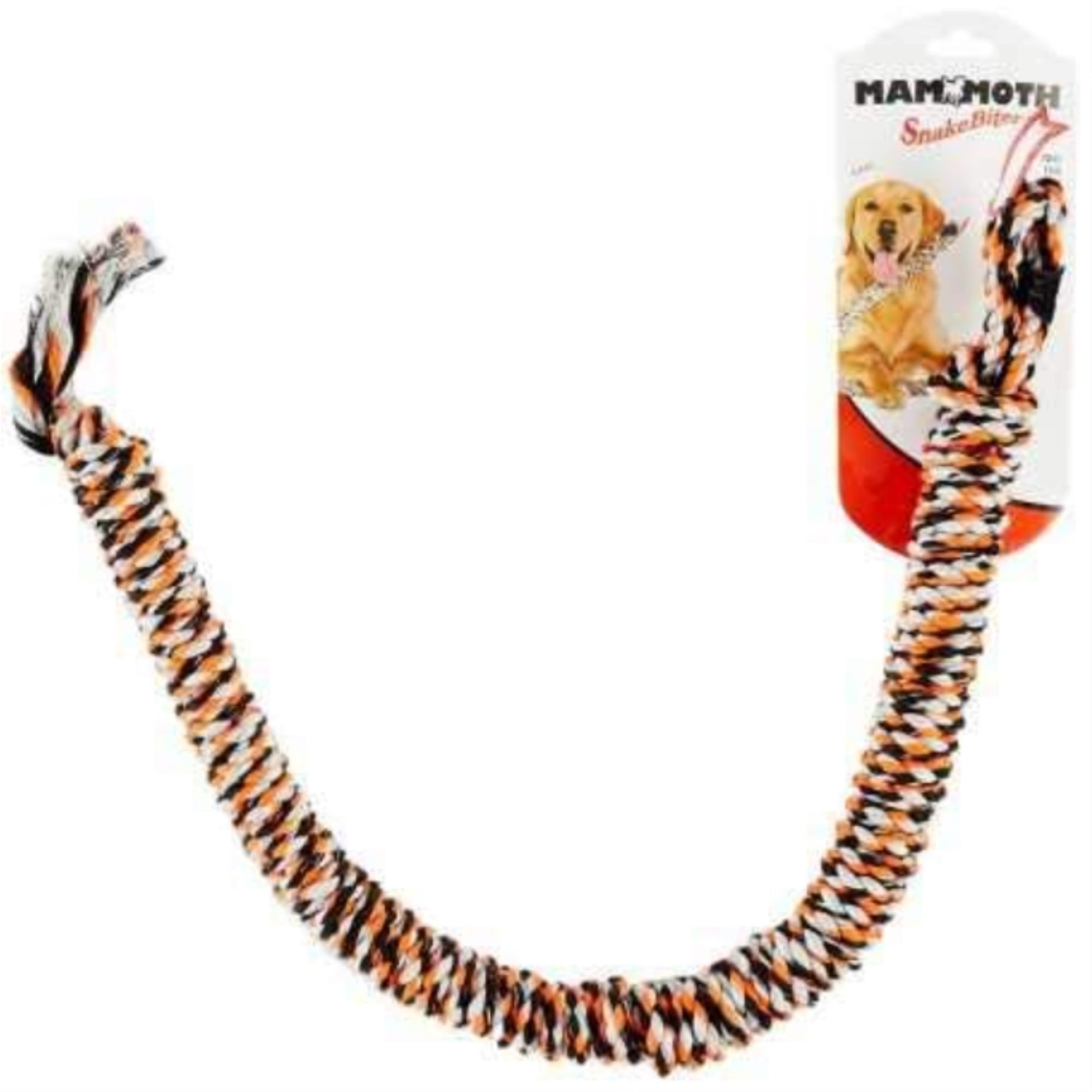 Mammoth Snake Biter Rope Tug Dog Toy Medium - Walmart.com