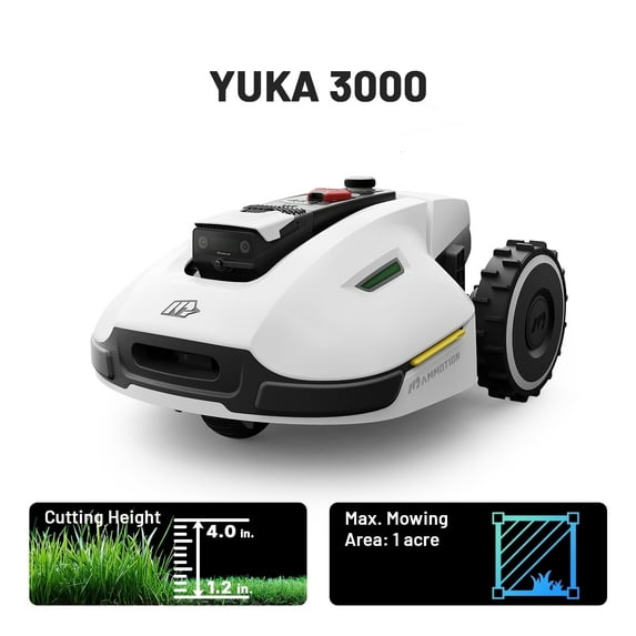 Mammotion 2025 Version YUKA 3000 Robot Lawn Mower,Auto Mapping, AI ...
