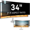 Mamol 34 Inch Curved Computer Privacy Screen Filter for 21:9 Aspect ...