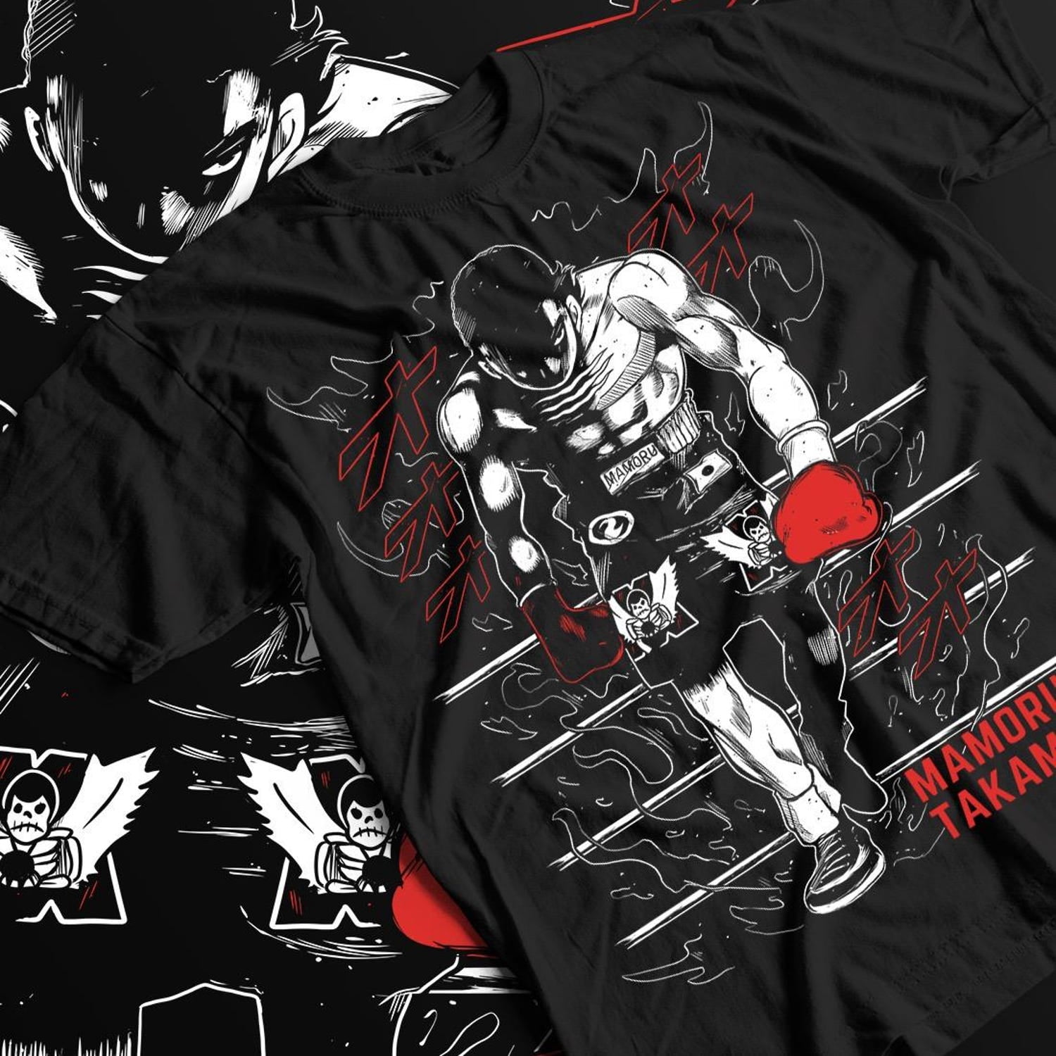 Mamoru Takamura "The Uncrowned King" Streetwear Graphic Tee, Cotton ...