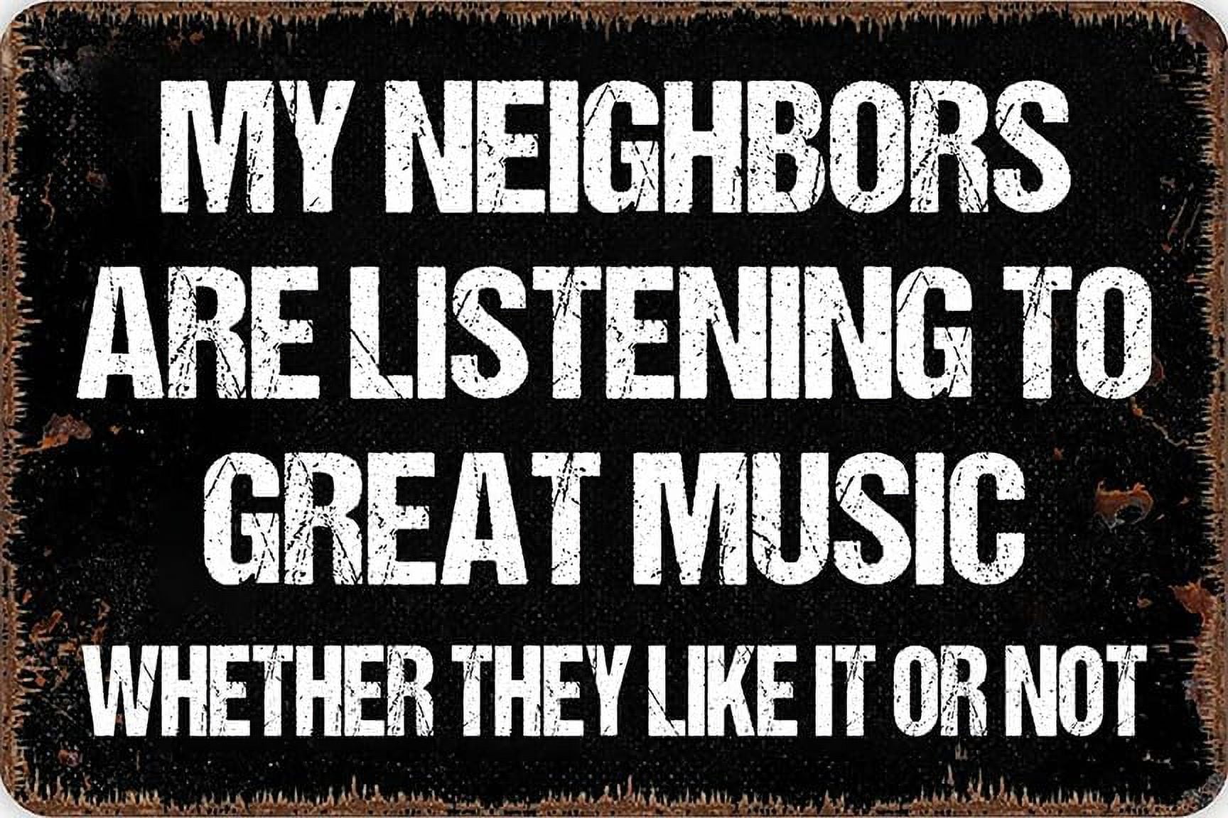 Man Cave 8 x 12 in Metal Tin Sign - My Neighbors Sign, Garage Backyard ...