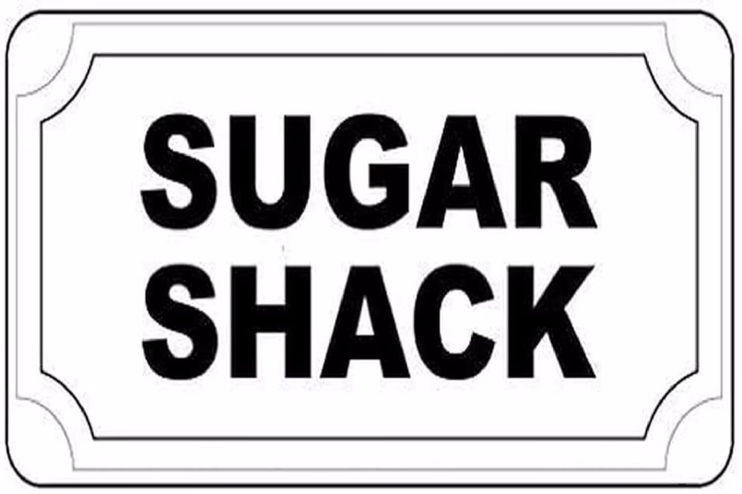 Man Cave Decor Metal Tin Sign Sugar Shack Black Retro Vintage Style ...