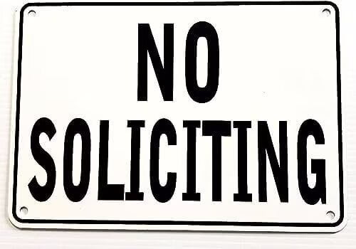 Man Cave Decor No Soliciting Warning Sign Tin Signs Vuntage Kitchen ...