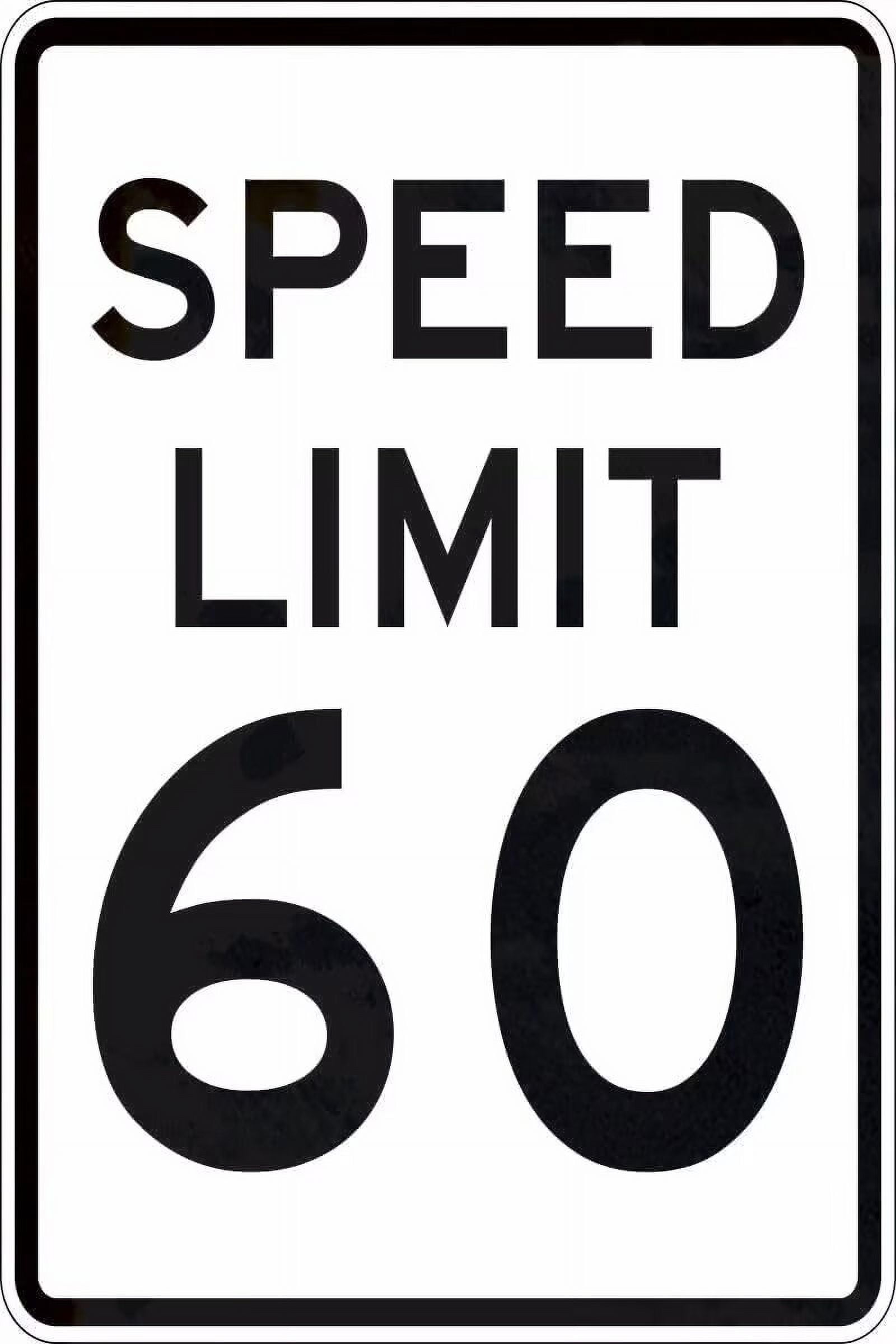 Man Cave Decor Speed Limit 60 Mph Sign,warning Traffic Road Street ...