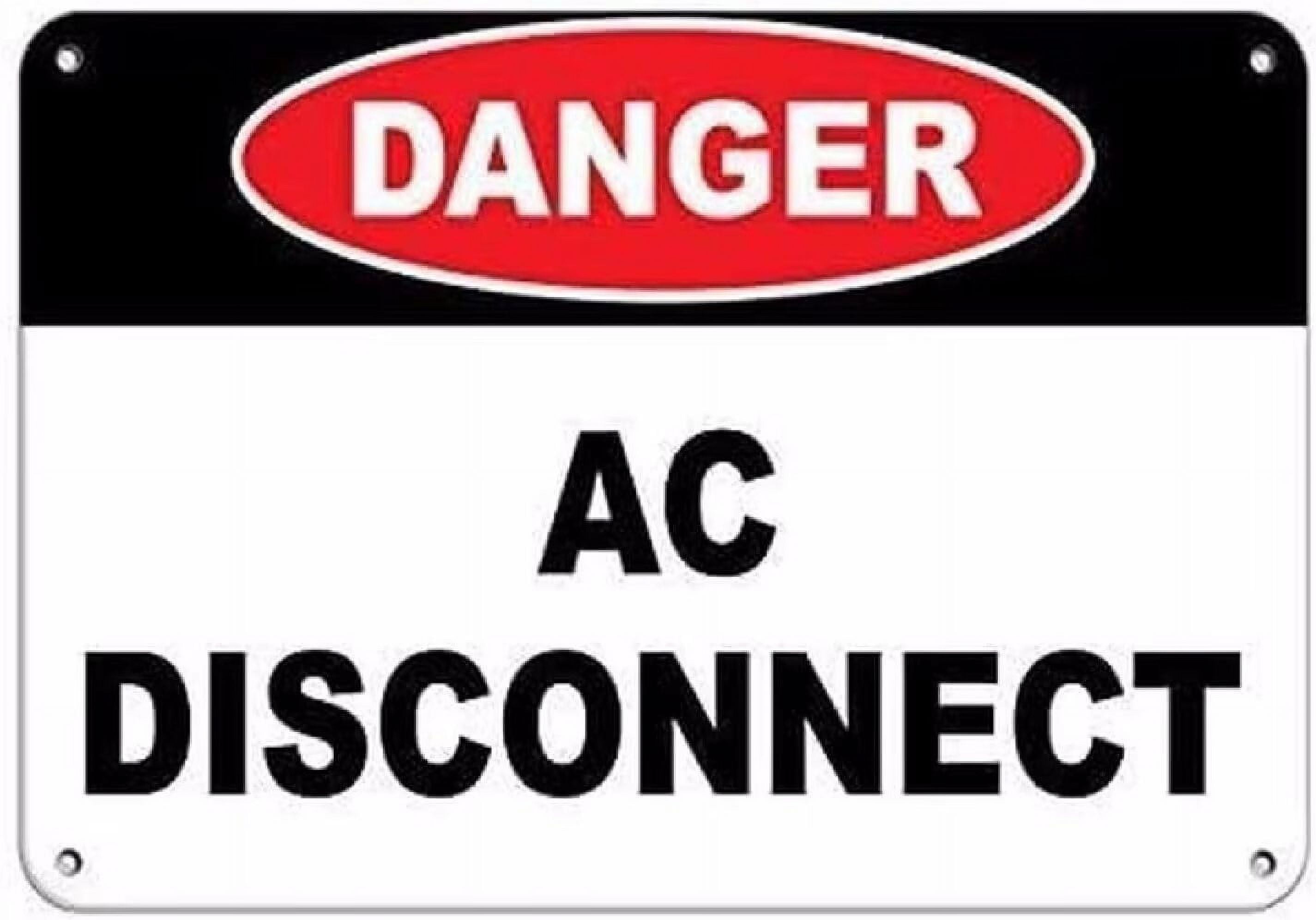 Man Cave Decor Warning Sign Danger Ac Disconnect Hazard Sign Hazard ...