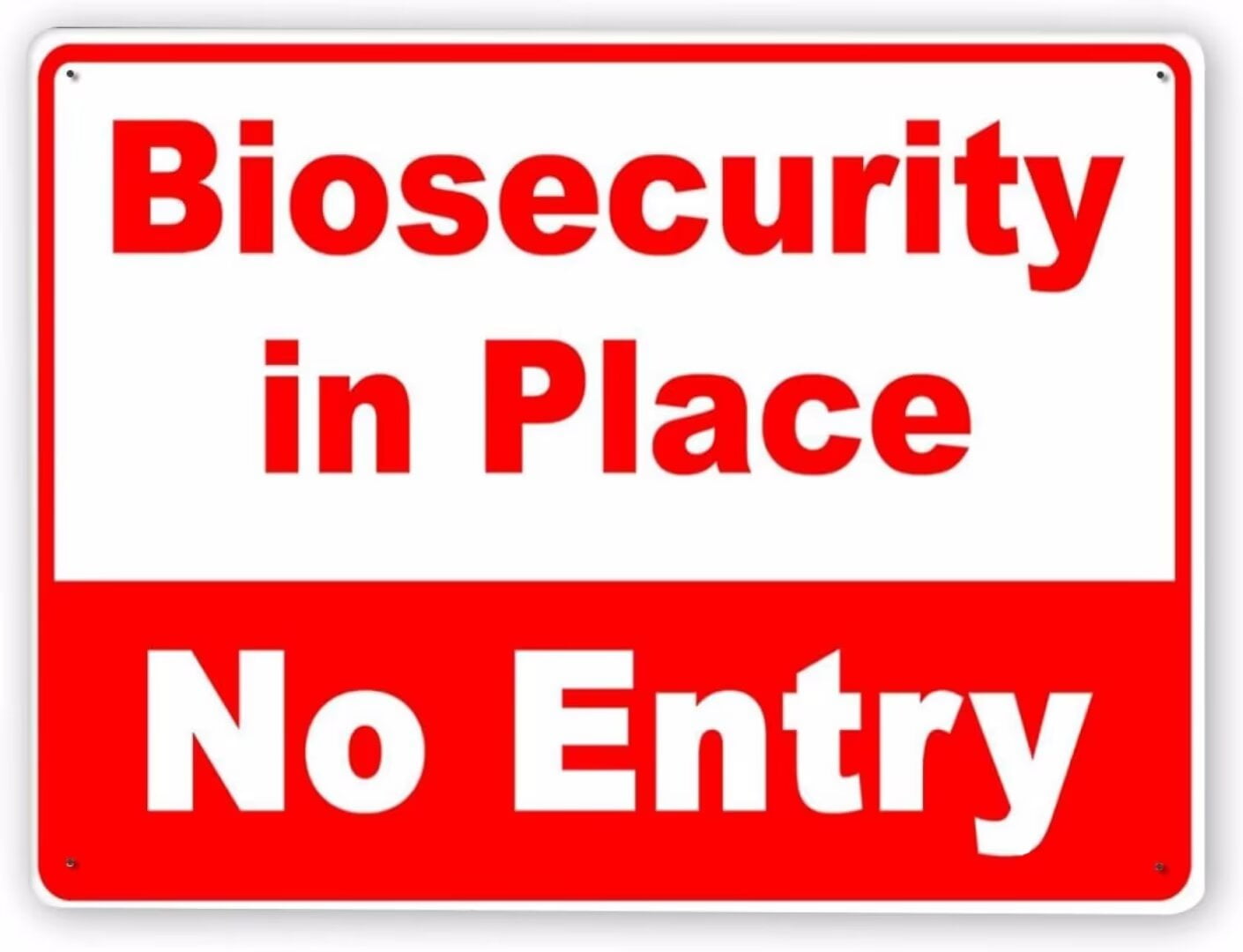 Man Cave Decor Warning Sign,biosecurity In Place No Entry Sign,traffic ...