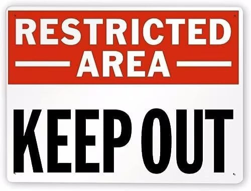 Man Cave Decor Warning Sign,keep Out,traffic Sign Road Sign Business ...