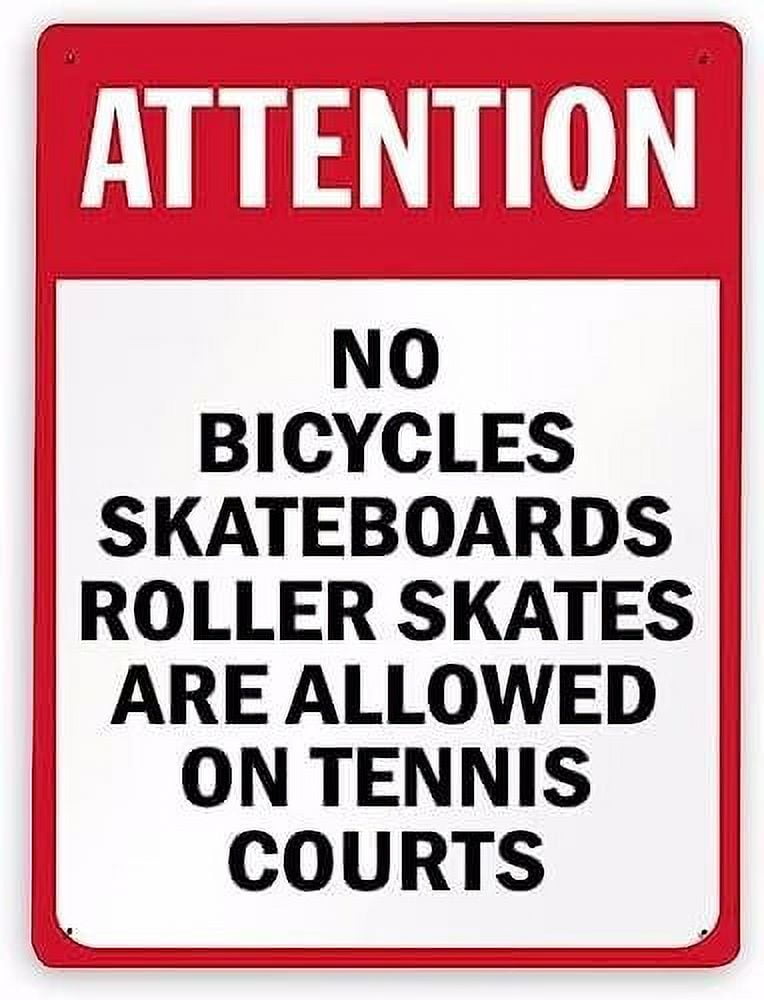 Man Cave Decor Warning Sign,no Bicycles, Skateboards, Roller Skates Are ...