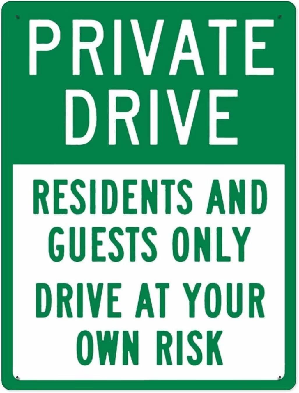 Man Cave Decor Warning Sign,private Drive Sign Residents And Guests ...