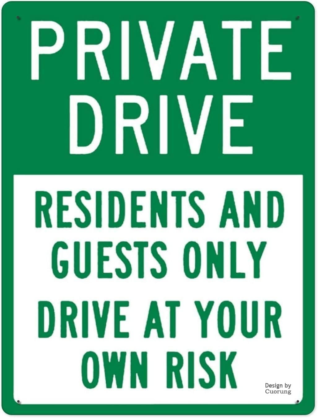 Man Cave Decor Warning Sign,private Drive Sign Residents And Guests ...