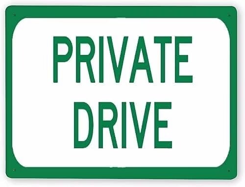 Man Cave Decor Warning Sign,private Driveway Sign Private Driveway,tin ...