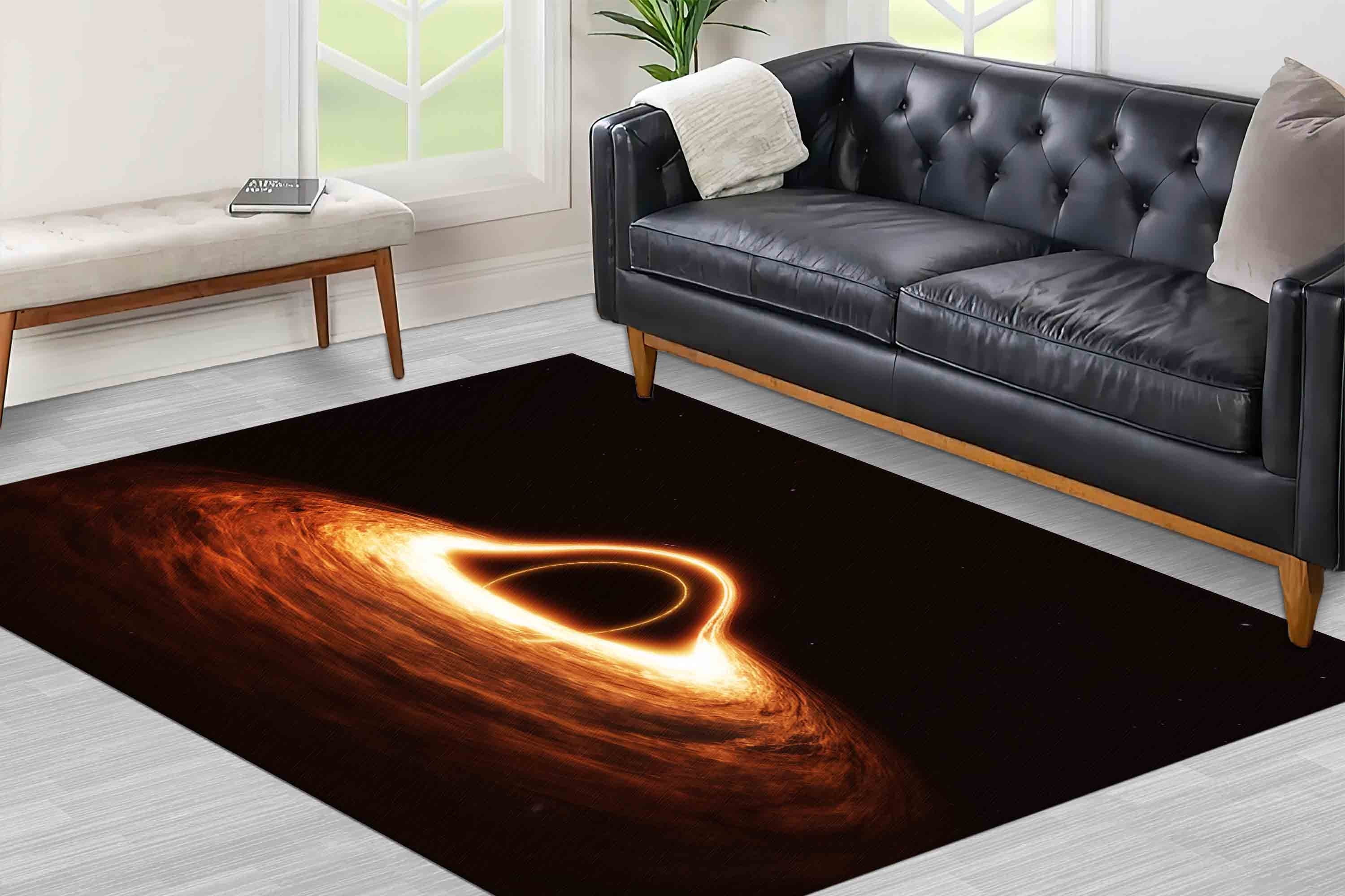 Man Cave Rug, Entryway Rug, Bedroom Rug, Gift Rug, Black Hole Rugs ...