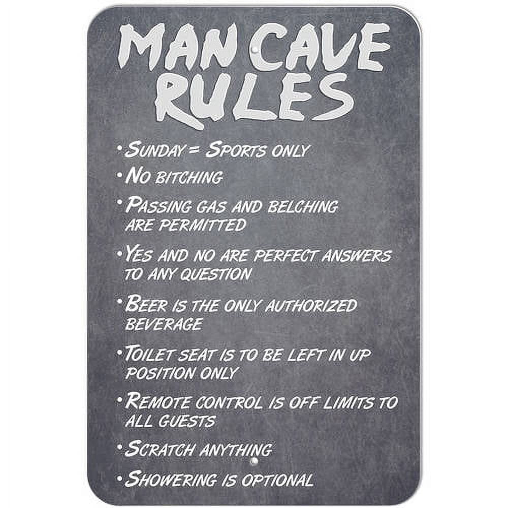 Man Cave Rules Sign - Walmart.com