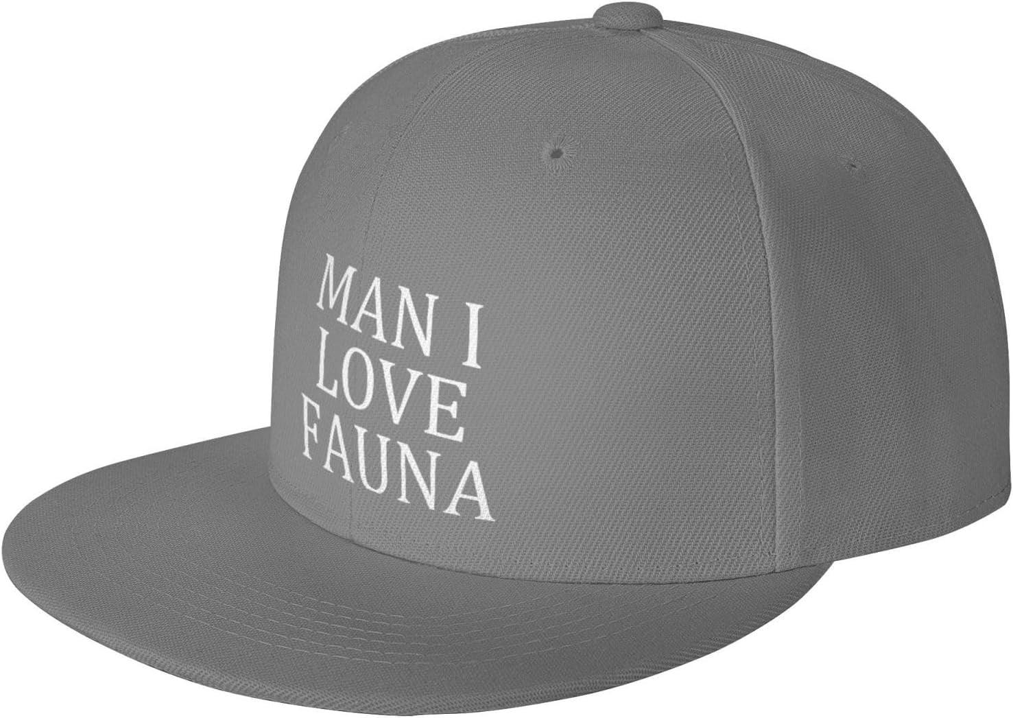 Man I Love Fauna Flat Brim Baseball Cap,Classic Snapback Hat Adjustable ...