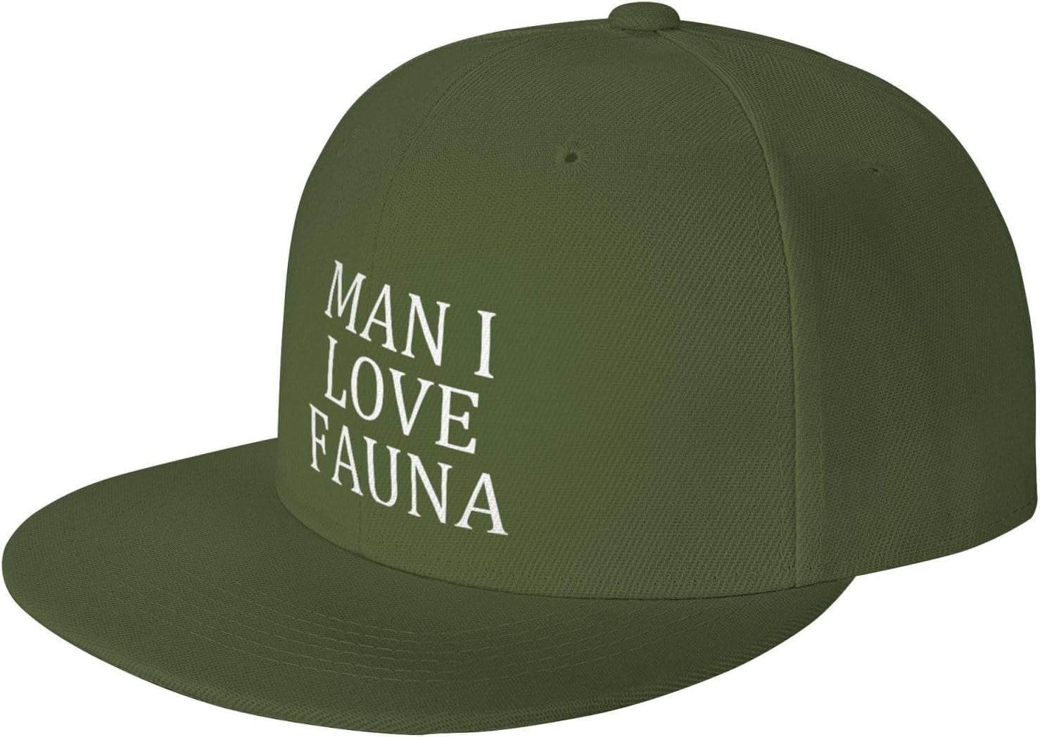 Man I Love Fauna Flat Brim Baseball Cap,Classic Snapback Hat Adjustable ...