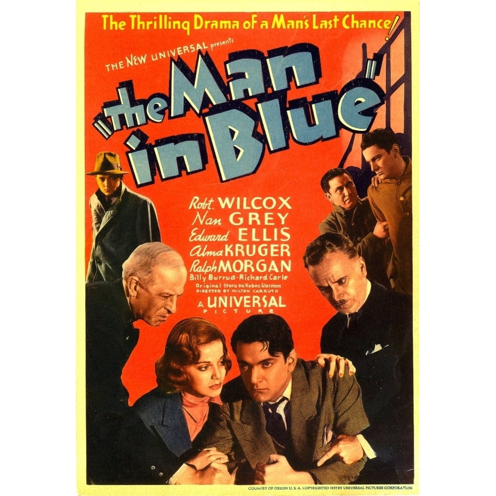 Man In Blue Movie Poster Masterprint - Walmart.com
